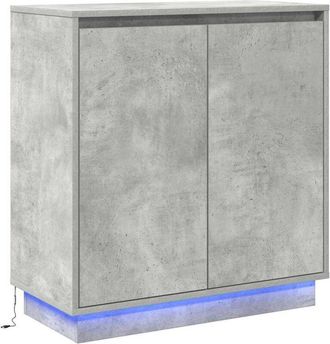vidaXL Buffet Gris béton 71 x 34.5 x 75 cm Bois dingénierie vidaXL
