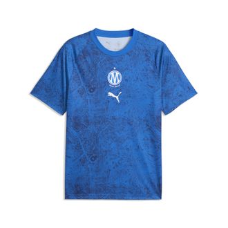 Puma Maillot d&eacute;chauffement Olympique de Marseille Homme, Accessoires, Bleu, 3XL
