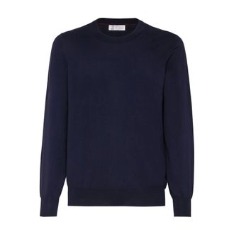 Brunello Cucinelli Herren, Strickwaren, Blau, 2XLGr&ouml;&szlig;e