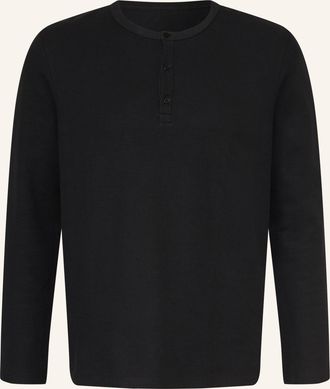Arket Arket Henley-Shirt schwarz