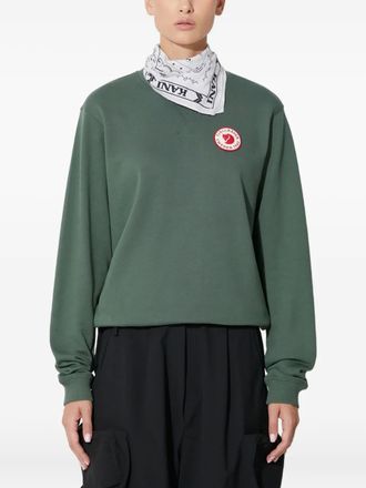 Fj&auml;llr&auml;ven haut &agrave; patch logo - Vert