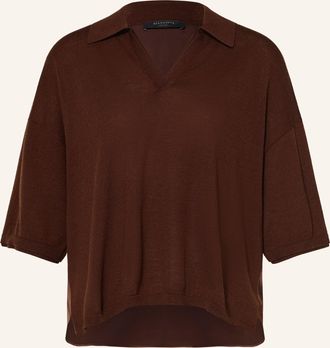 AllSaints Allsaints Strickshirt Bern Im Materialmix braun