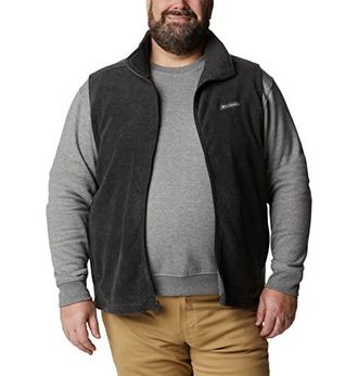 Columbia Steens Mountain Vest Gilet en Polaire, Gris Foncé, 5XL Grande Taille Homme