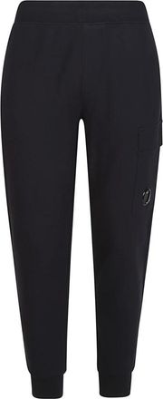 C.P. Company C.p. Company, Homme, Pantalons, Bleu, Taille: XL Diagonal Raised Fleece Track Pants