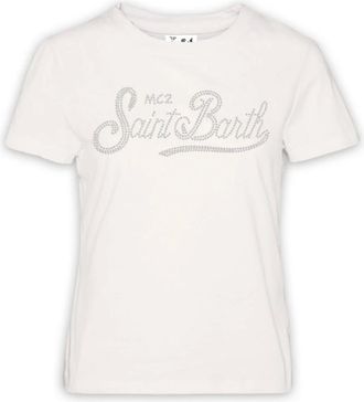 Saint Barth Femme, Tops, Blanc, Taille: 38 FR T-shirt Emilie