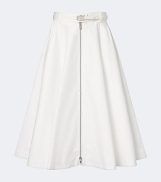 Prada Jupe midi en coton