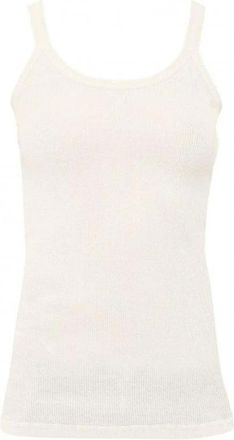 Bottega Veneta Femme, Tops, Blanc, Taille: 40 FR D&eacute;bardeur en maille c&ocirc;tel&eacute;e