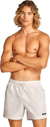 Calvin Klein Herren Badehose Medium Drawstring mit Tunnelzug, Weiß (Chalk), 3XL