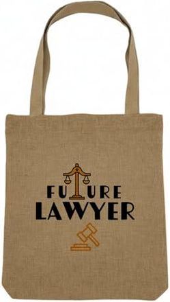 Fabulous Sac Shopping Tote Bag Aspect Lin - Future Lawyer Job Law - Sac de Courses Toile Epaisse 360g Beige Naturel Cabas Port&eacute; Epaule Solide Imprim&eacute; en France