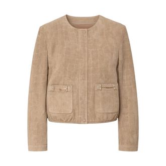 Elisabetta Franchi Femme, Vestes, Beige, Taille: 36 FR Vestes L&eacute;g&egrave;res