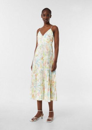 Comma Midikleid Kleid Florales Midikleid mit R&uuml;ckenausschnitt