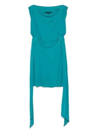 Gucci robe à col bénitier (années 2000) - Bleu