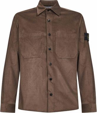 Stone Island Homme, Chemises, Brun, Taille: 2XL Stone Island Chemises