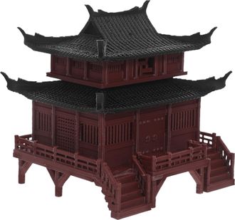 Hemoton Miniatur Chinesische Pagodenfigur aus Langlebigem Material Authentische Zen-Garten Bonsai-Dekoration Platzsparend für Schreibtisch Aquarium und Micro-