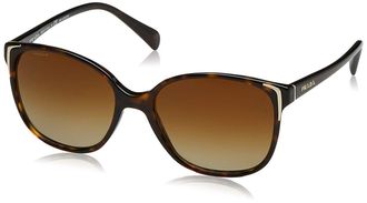 Prada Damen 0Pr01Os 2Au6E1 55 Sonnenbrille, Braun (Havana/Polar Brown Gradient)