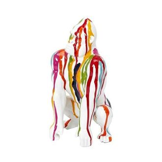 The Home Deco Factory Gorille Deco Blanc Rainbow 24CM M4 - Le Studio