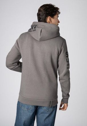 Sublevel Hoodie Herren Kapuzenpullover mit Print Sweater, Kapuzensweatshirt mit K&auml;ngurutasche und Kapuze, Oversized