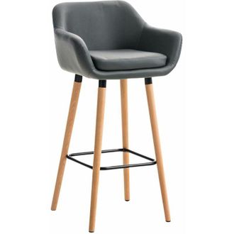 Clp Tabouret de design de jambes en bois rondes et de diff&eacute;rentes couleurs si&egrave;ges de session similaires colore : Gris
