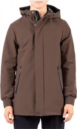 HèSKIMO Homme, Manteaux, Brun, Taille: XL Parka Tech Bondend