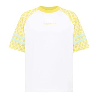 Carlo Colucci Oversize T-Shirt X Mosaic Legacy - - Tops - Herren - Wei&szlig; - M