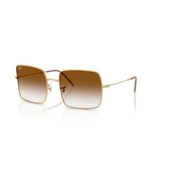 Ray-Ban Femme, Accessoires, Jaune, Taille: 54 MM Square Reverse Lunettes de soleil