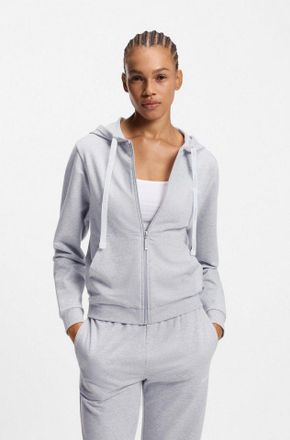 HUGO BOSS Sweatjacke Kapuze, Rei&szlig;verschluss, gerade geschnitten