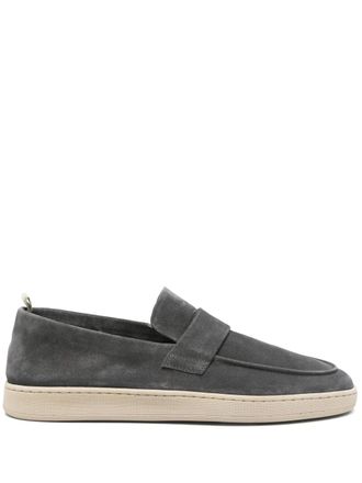 Officine Creative mocassins en daim - Gris