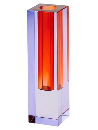 Gift Company Vase Sari, Dekovase, Blumenvase, Kristallglas, Lila, Orange, 14 cm, 1097103014
