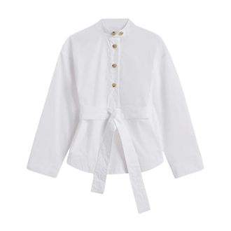 SOEUR Soeur - Blouse Ceinture Lizzie - Femme - Blouses et Chemises - Blanc - Taille: 38 FR