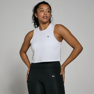 MyProtein Damen Training Crop-Top - Wei&szlig; - XL