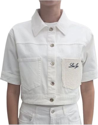 Liu Jo Femme, Vestes, Blanc, Taille: 38 FR Vestes L&eacute;g&egrave;res