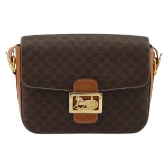 Celine Sac bandouli&egrave;re en cuir Pre-owned - Femme - Pre-owned - Brun - Taille: ONE Size