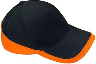 Beechfield Casquette Teamwear Competition (Taille Unique) (Noir/Orange)