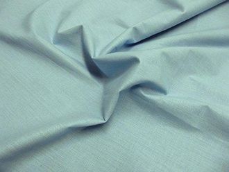 CRS Fur Fabrics Qualität Einfarbig 60 Sq Reine Baumwolle Himmelblau - blau, 1 Mtr - 144cmx100cm