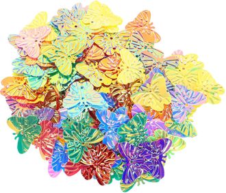 DOITOOL Farbenfrohes Schmetterlings Konfetti 100 St&uuml;ck Party Deko Hochzeit Geburtstagskonfetti f&uuml;r Feiern und Jubil&auml;en