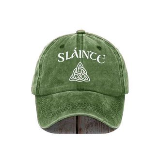 Generic St. Patricks Day Slainte Baseball Cap Slainte Ball Cap St Patrick Day Baseball Cap, Herbe., M