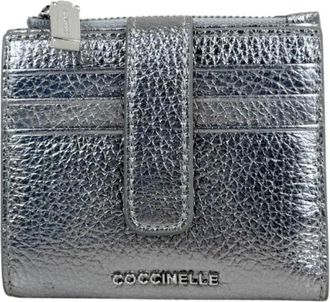 Coccinelle Femme, Accessoires, Gris, Taille: ONE Size Metallic Soft Portafoglio Piccolo