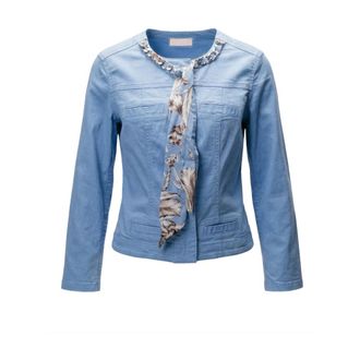 Liu Jo Femme, Vestes, Bleu, Taille: 40 FR Celeste Jacket