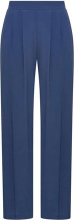 Maliparmi Maliparmi, Femme, Pantalons, Bleu, Taille: 36 FR Fluid Crepe Pantalons