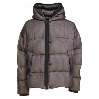 Roberto Cavalli Kapuzen-Pufferjacke - - Jackets - Herren - Grau - L