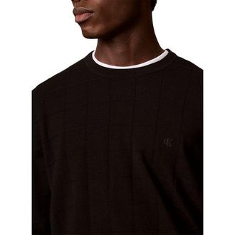 Calvin Klein Pull droit en laine m&eacute;rinos