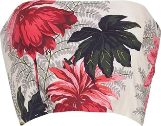 Cara Cara haut-bustier Elsa &agrave; fleurs - Tons neutres