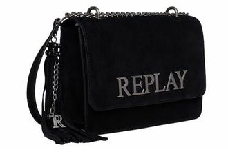 Replay sac &agrave; main en daim pour femmes, noir 098 (noir), taille unique