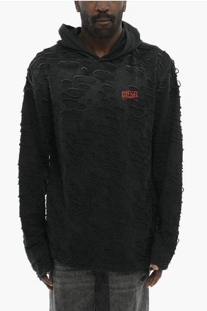 Diesel Long-Sleeve Hooded T-Shirt T-CRANE-LS size Xxl