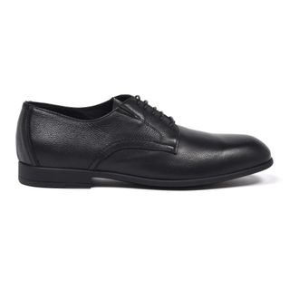 Baldinini Gek&ouml;rntes Leder Schn&uuml;rschuh - - Shoes - Herren - Schwarzk - 43 EU