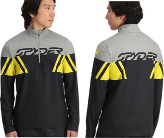 Spyder Rollkragenpullover Spyder Paramount 1/2 Zip Herren Skirolli Funktionsrolli 38A014410 BLK2