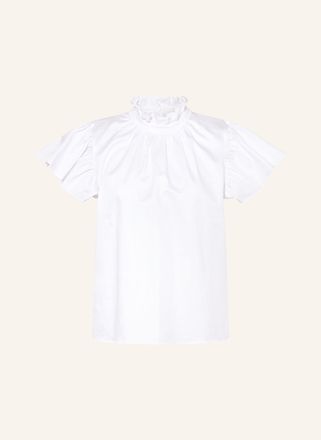 Rich & Royal Blusenshirt Mit R&uuml;schen weiss