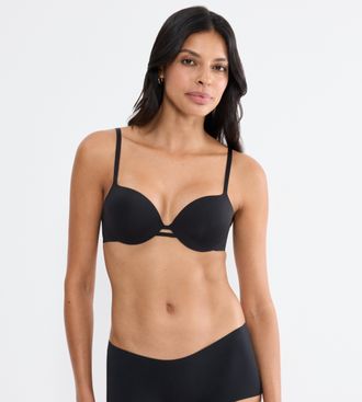 Triumph B&uuml;gel-BH TRIUMPH Body Make-Up Illusion, Damen, Gr. 75, Cup C, schwarz, Microtouch, Obermaterial: 48% Polyamid, 37% Polyester, 15% Elasthan, Basic, BHs