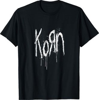 Korn Korn White Sprühfarbe T-Shirt