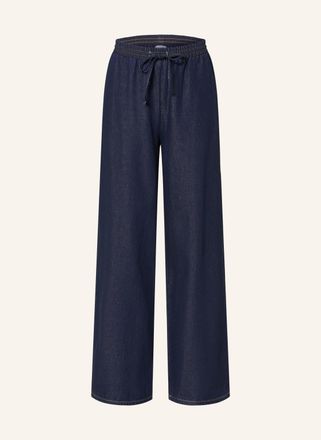 Mrs & Hugs Mrs & Hugs Wide Leg Jeans blau